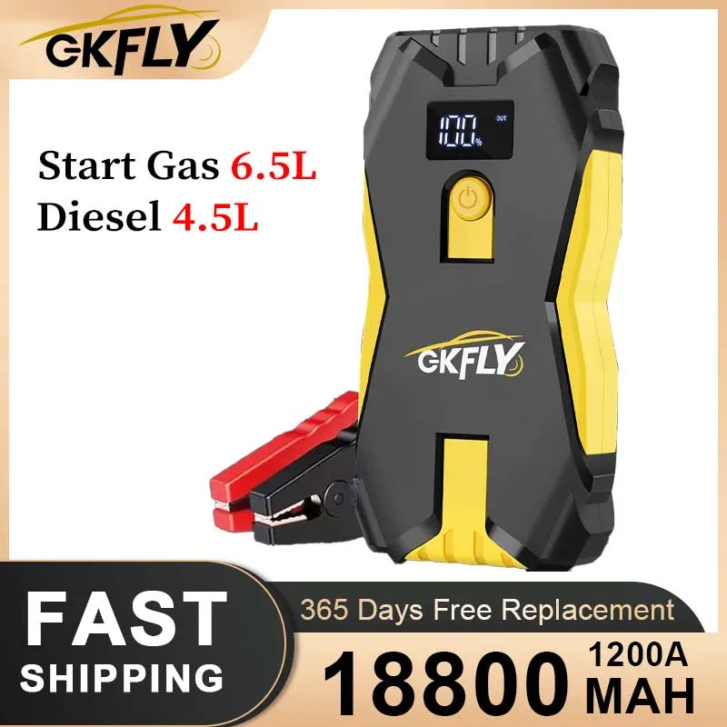GKFLY Car Jump Starter 1200A Automotive Battery Charger 12V Car Starte – Total Care and Style