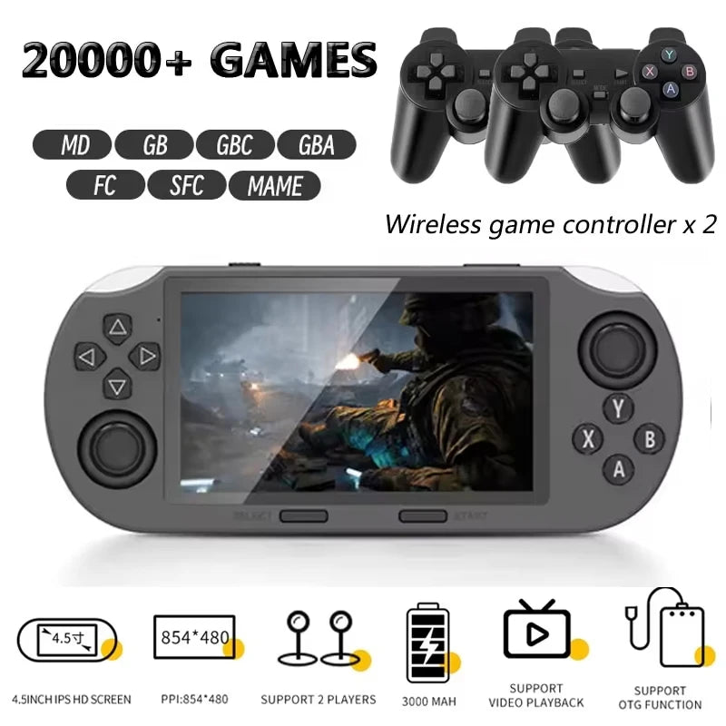SF3000 Retro Handheld Game Console 4.5 Inch IPS Video Game Consoles Bu ...