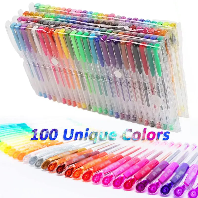 5-100pcs Gel Pen Set 100 Colors Pen Set – Total Care and Style